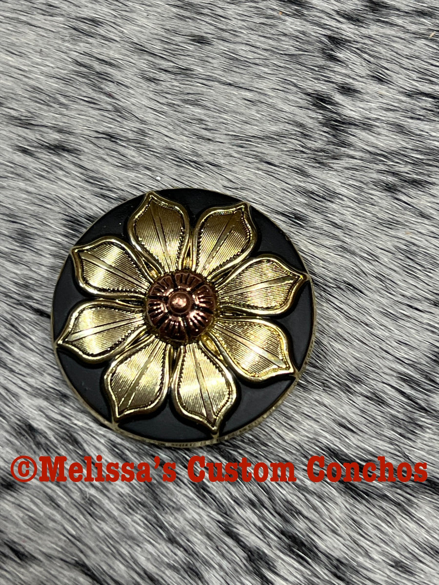 Sunflower Conchos – Melissa’s Custom Conchos