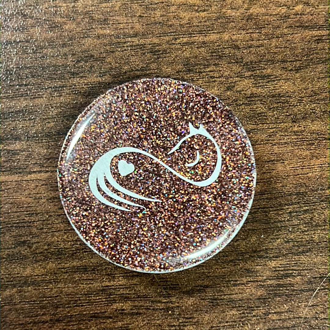 Multi Color Heart Horse Pop Socket – Melissa’s Custom Conchos