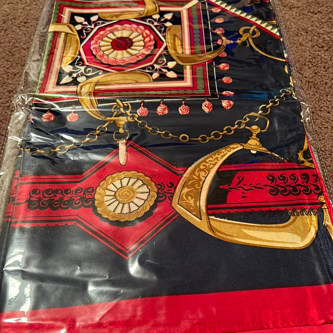 Navy/Red Wild Rag – Melissa’s Custom Conchos