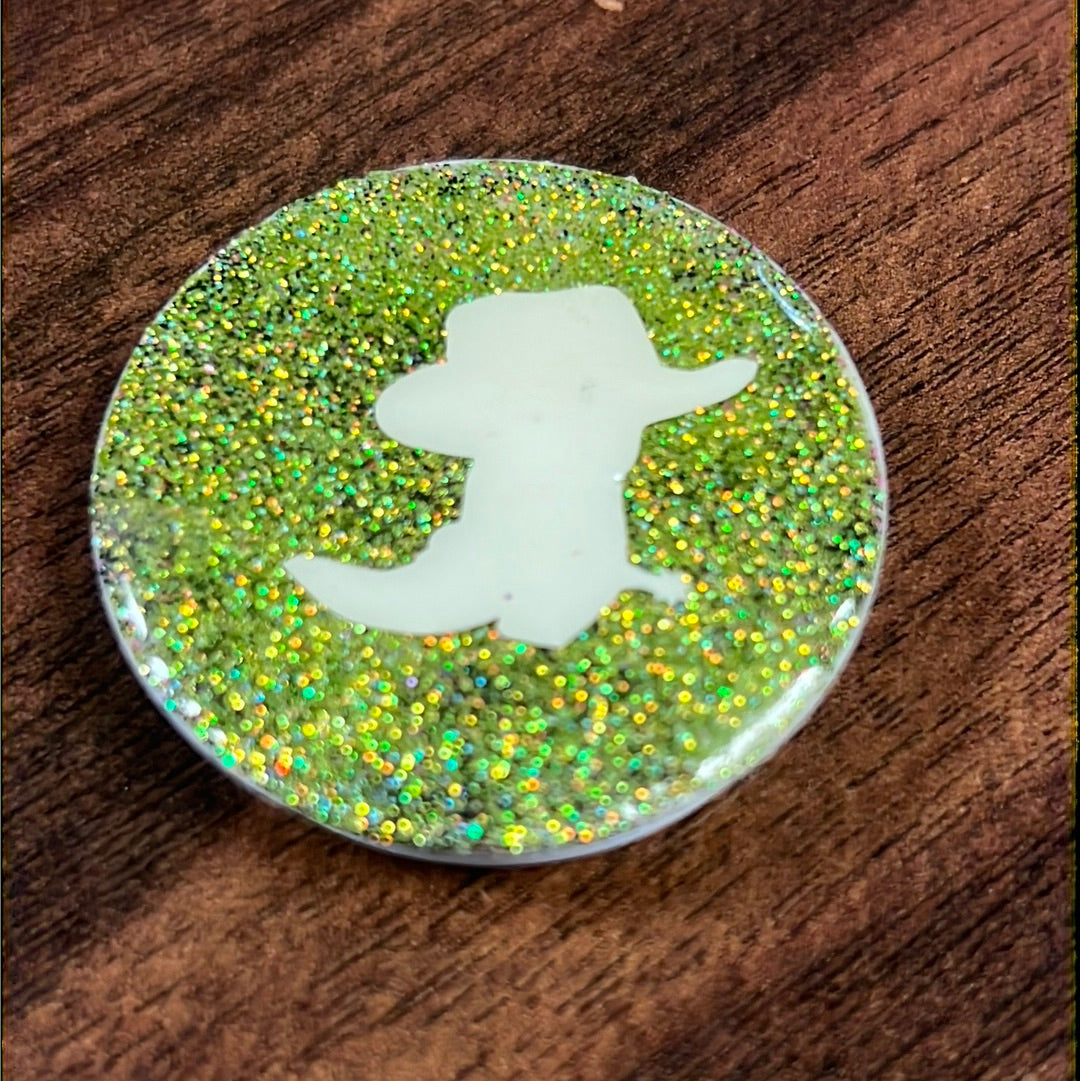 Cowboy Boot & Hat Olive Green Pop Socket – Melissa’s Custom Conchos